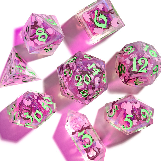 *PRE ORDER* Cherry Blossom - Liquid Core set – Wild Earth Dice